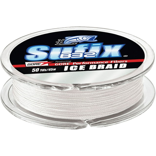 Sufix 832 Ice Braided Fishing Line 4lb 50yd Ghost - Walmart.com Sufix 832 Ice Braided Fishing Line 4lb 50yd Ghost - Walmart.com