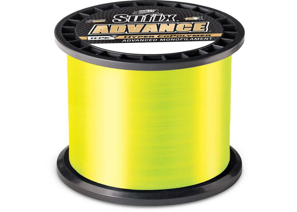Sufix 604 Advance Monofilament Fishing Line, 1200 Yd Spool, 25 lb Neon Lime - Walmart.com