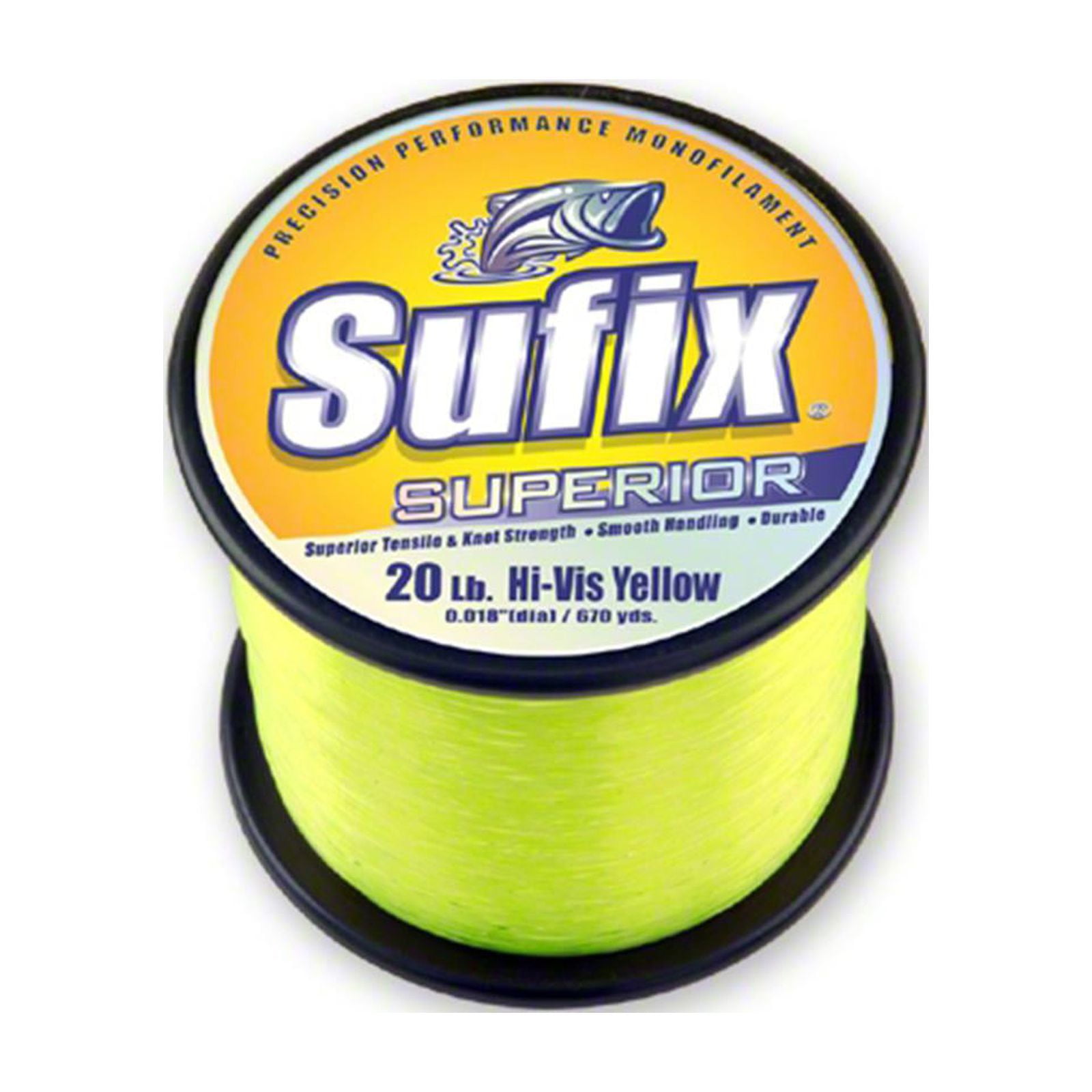 Sufix 647-700 Superior Monofilament Line 130 lb 820 Yards Hi-Vis Yellow - Walmart.com
