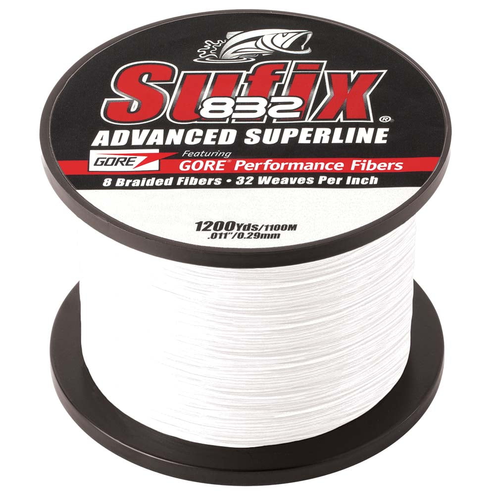 Sufix 832 Advanced Superline Braid Fishing Line, 1200 Yd Spool, 20 lb ...