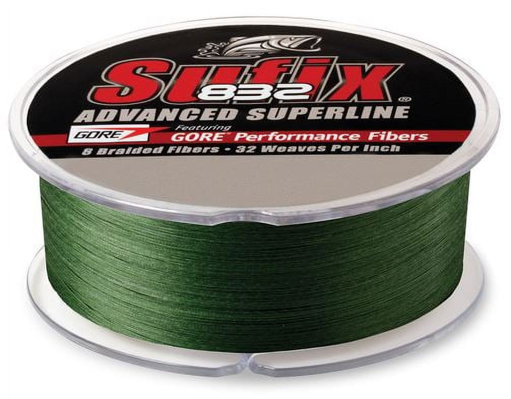 Sufix 832 Advanced Superline Braid, Low-Vis Green - 6 lbs - 600 yardss - Walmart.com