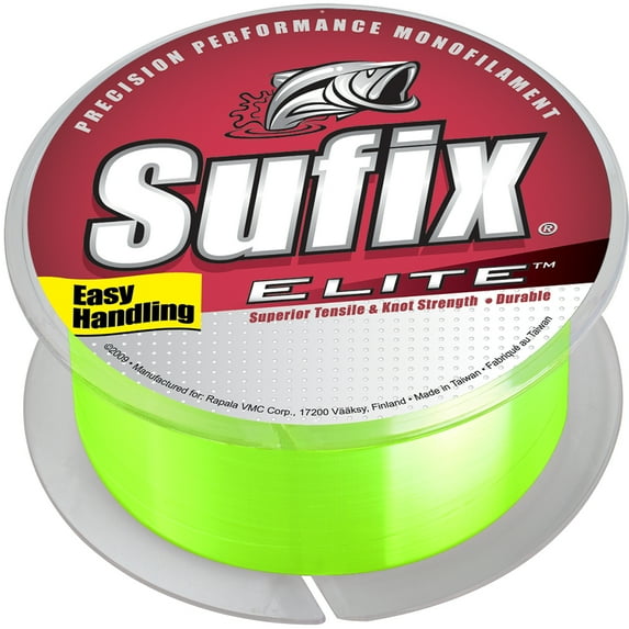 Sufix Elite Precision Performance Monofilament 10lb Fishing Line, 330 ...
