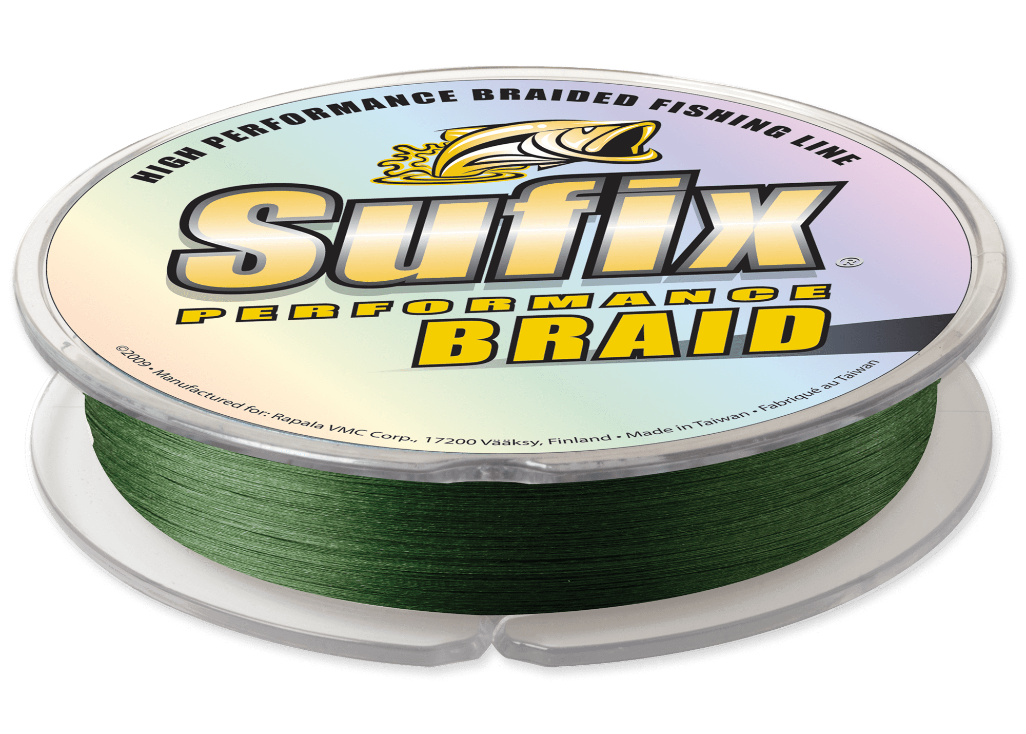 Sufix Performance Braid Fishing Line, 20 lb, 100 Yds. - Lo-Vis Green ...