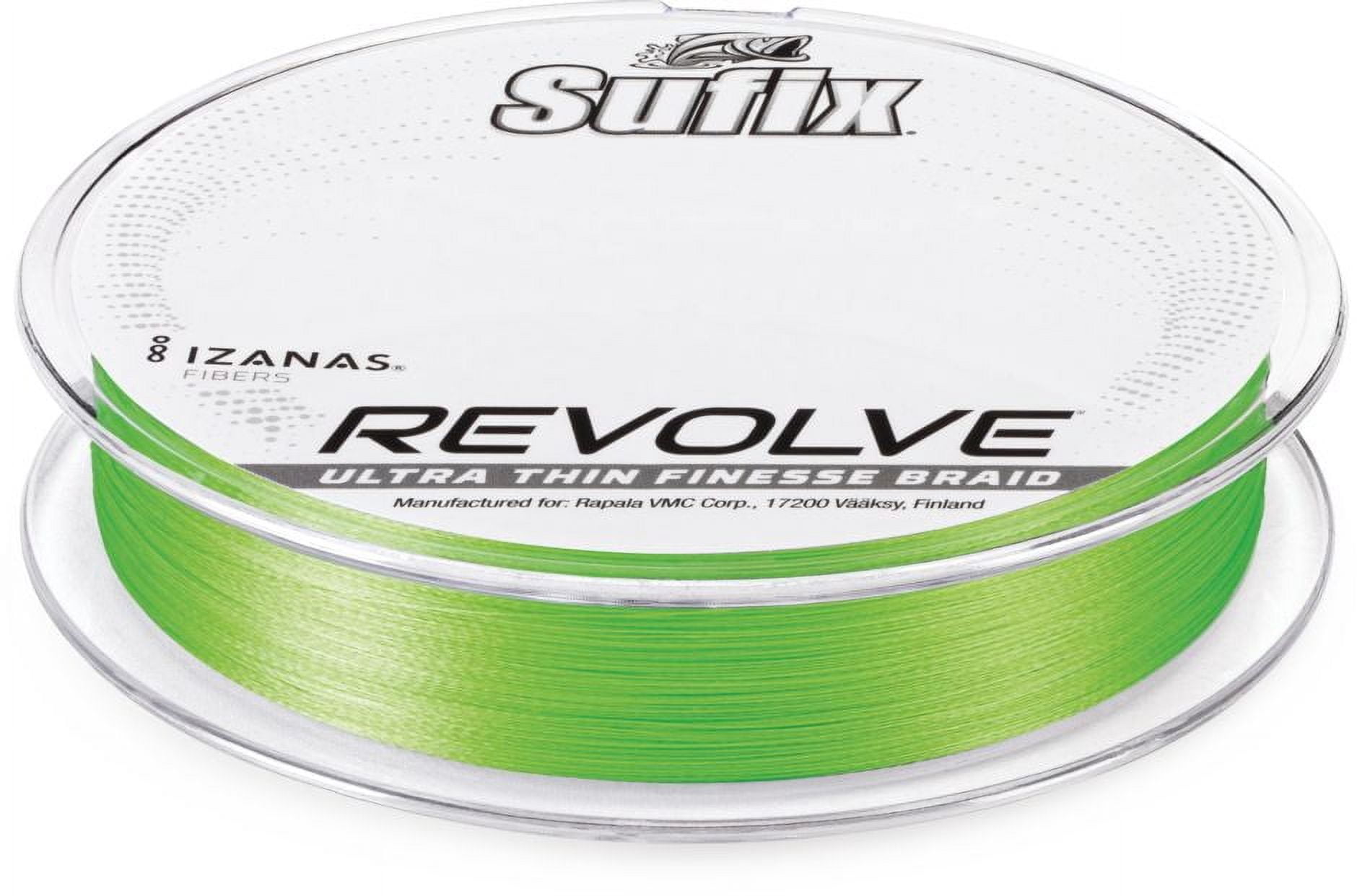 Sufix Revolve Braided Fishing Line 8lb 200yd Neon Lime - Walmart.com