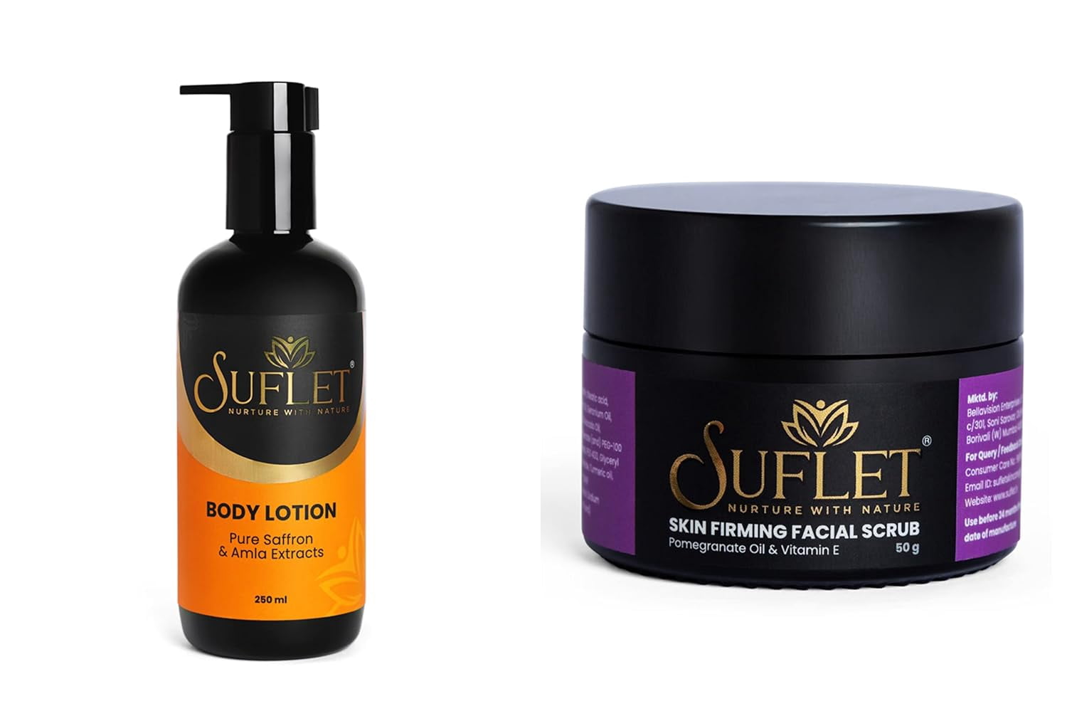 Suflet Skin Care Beauty Combos Body lotion Facial scrub Pack of 2 ...