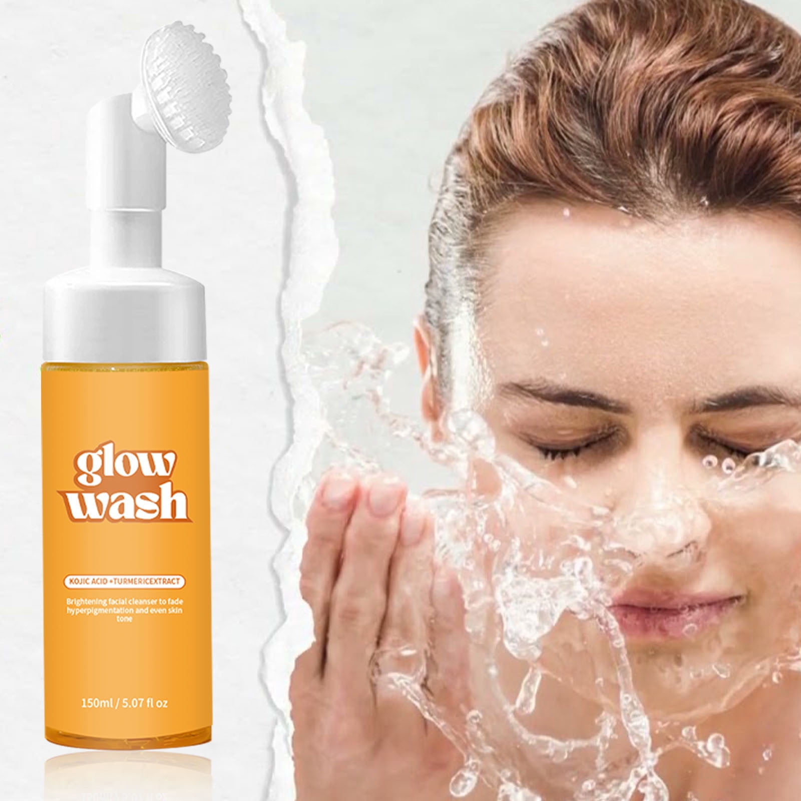 Sugar Baby Glow Wash Turmeric Face Wash with Brush, Sugar Baby Glow ...