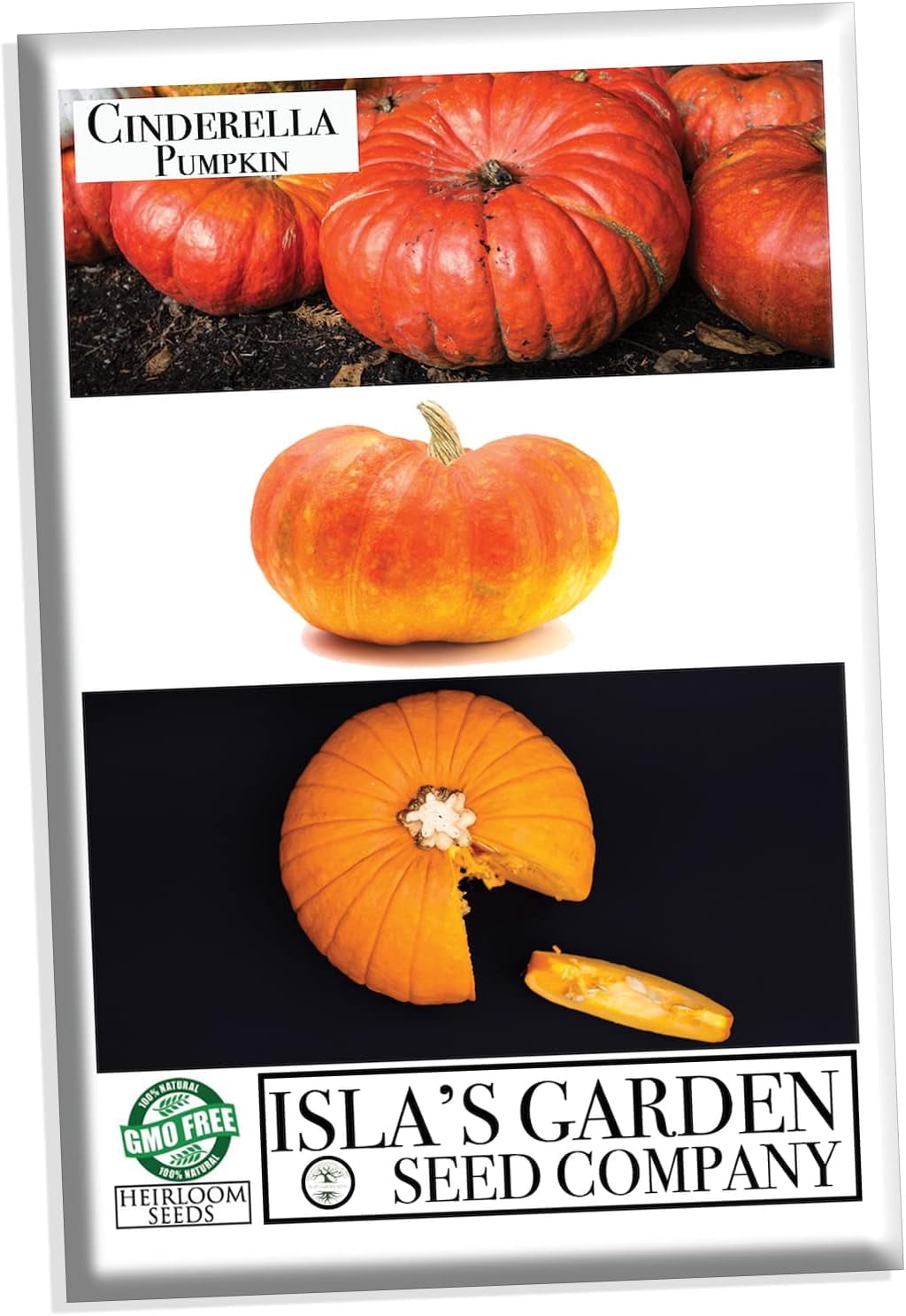 Cinderella Pumpkin Seeds for Planting, 25+ Heirloom Seeds Per Packet ...