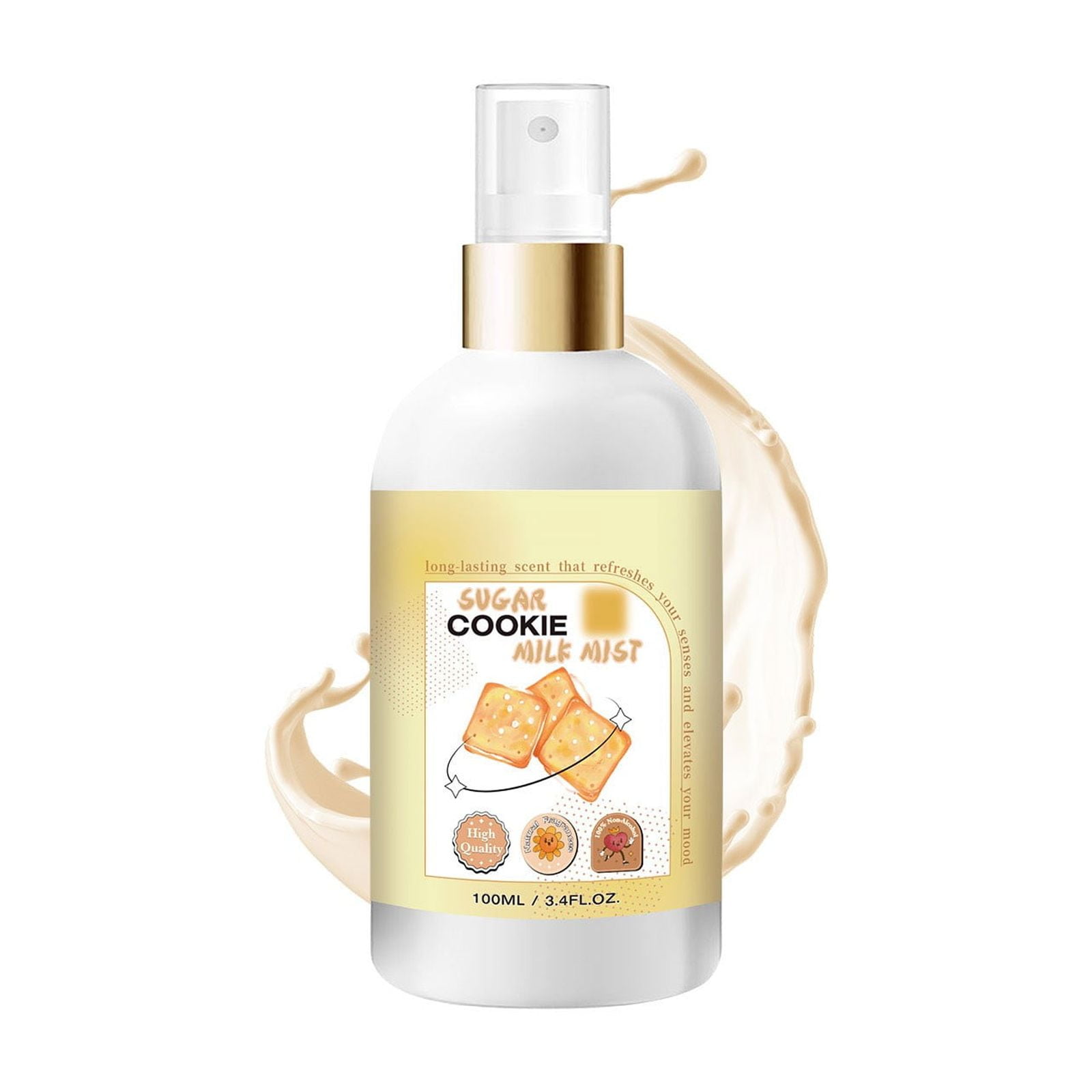 Sugar Biscuiting Milk Body Spray, Vanilla Cream Puff Body and Hair Milk ...