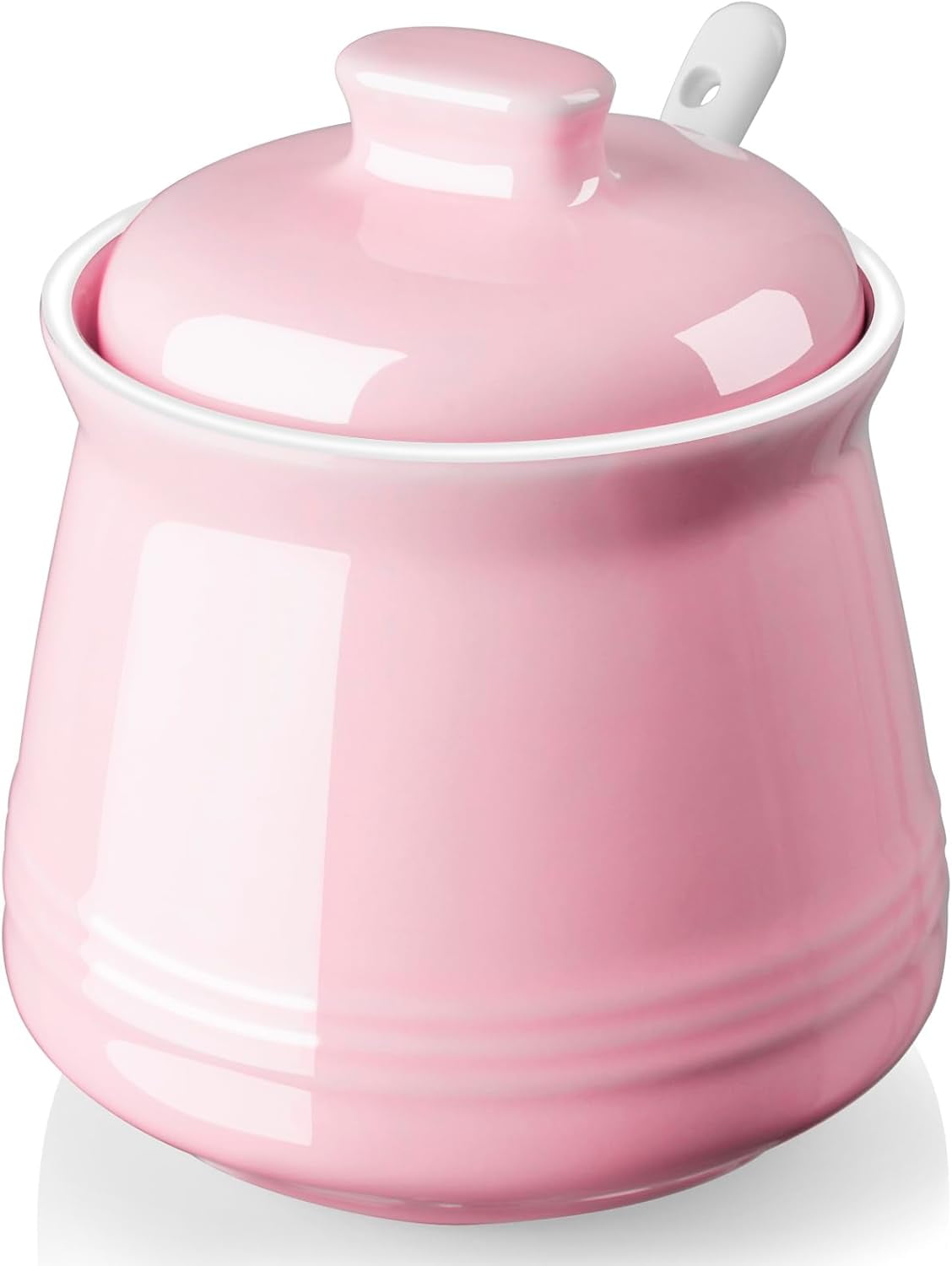 Sugar Bowl with Lid and Spoon - 12 oz Ceramic Sugar Bowl with Spoon ...