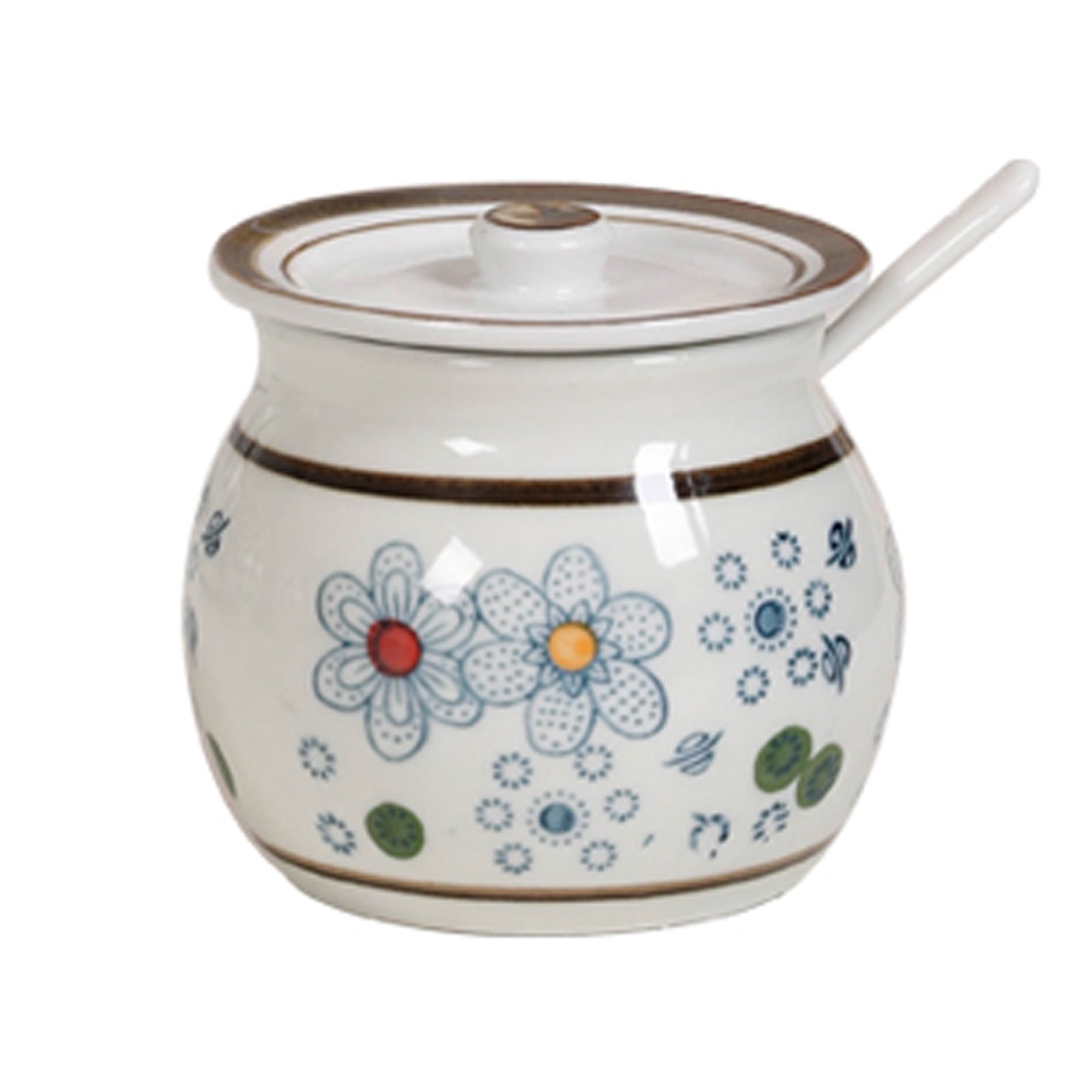 Sugar Bowl With Lid And Spoon, Dust Proof Sugar Storage Jar, Sugar Pot ...