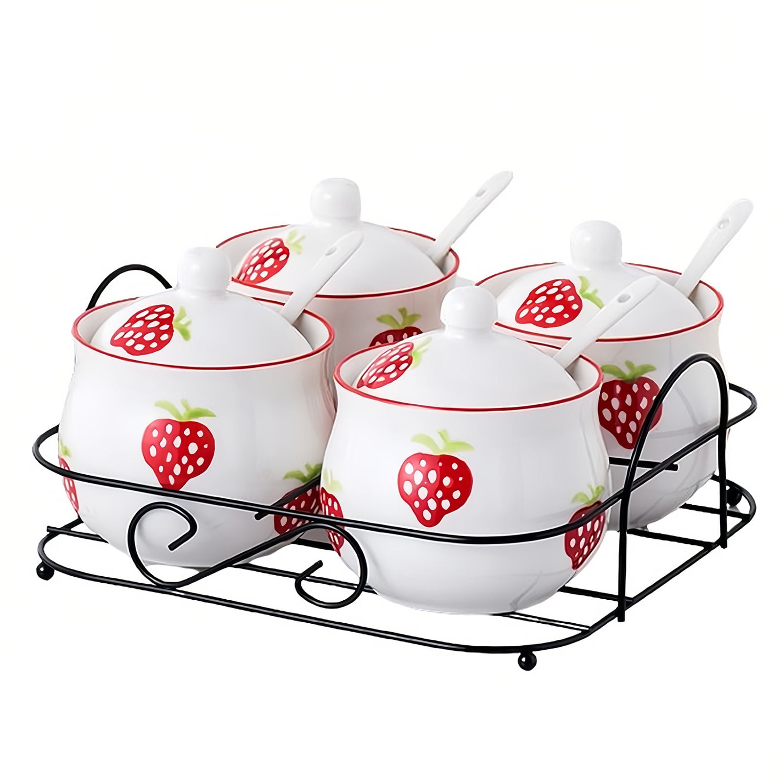 Sugar Bowl With Lid And Spoon, Sugar Jar, Sugar Pot, Sugar Dish ...
