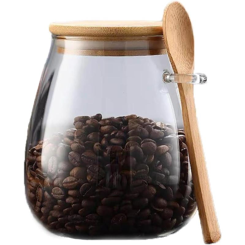 Sugar Bowls Sugar Container 25.36 FL OZ Glass Coffee Canister Airtight ...