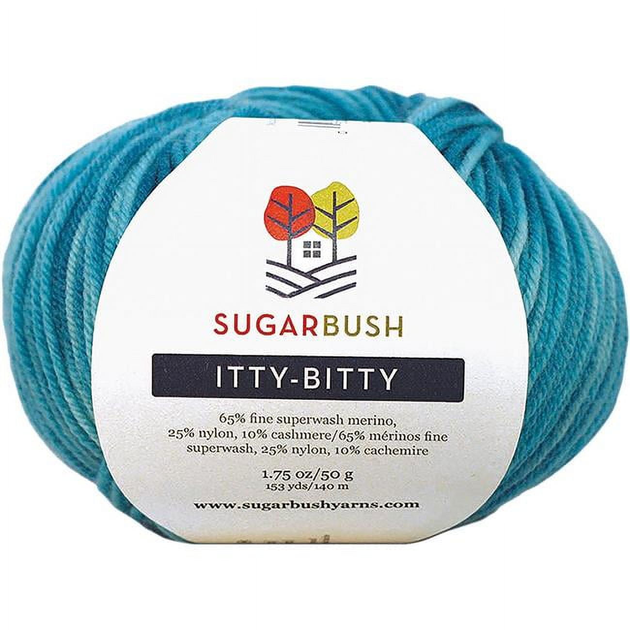 Sugar Bush 648 005-5019 Itty-Bitty Fine Weight Yarn, Heavenly Teal - Walmart.com