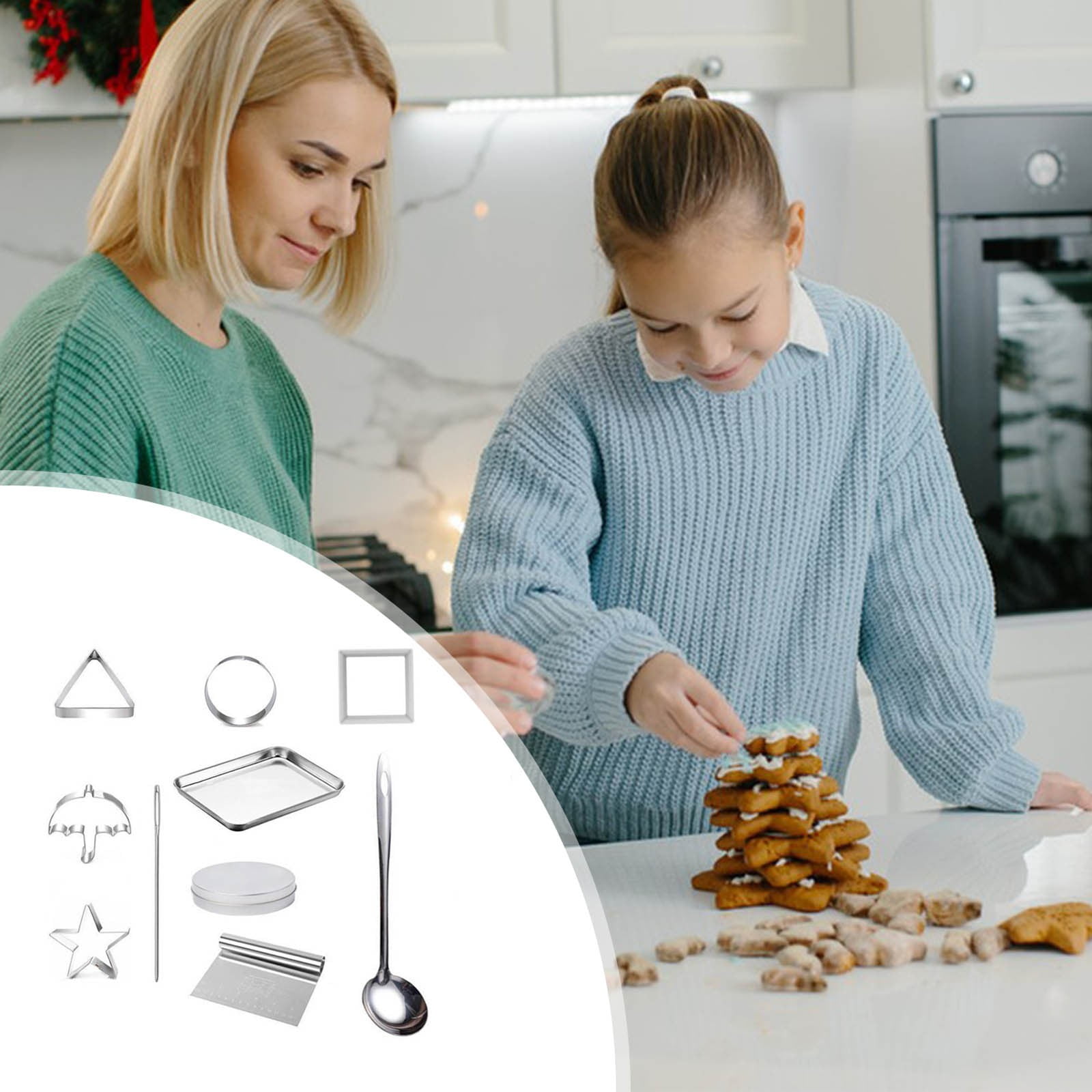 Sugar Candy Making Tools, Set of Stainless Steel Cookies Cutters ...