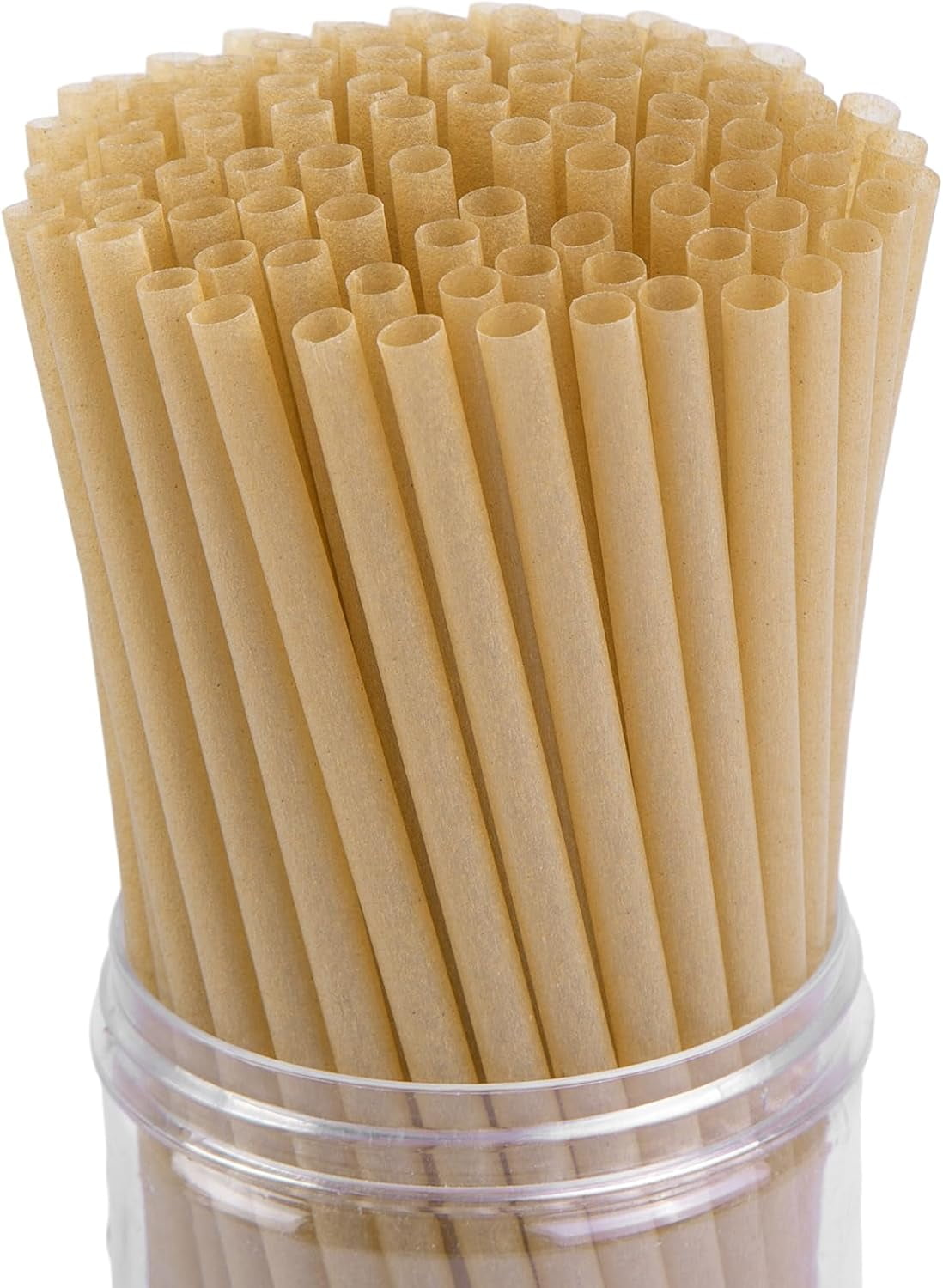 Sugar Cane Straws, 200 Count Disposable Beverage Straws for Hot and ...