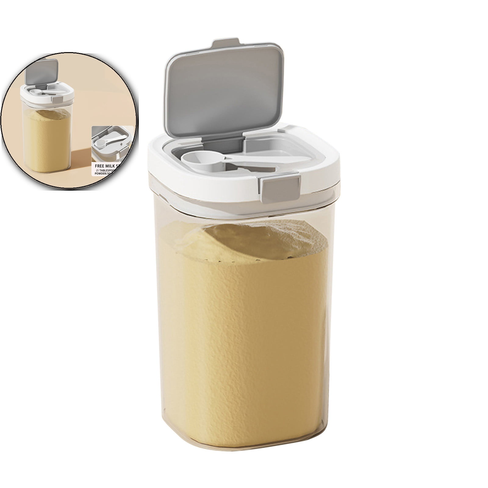 Sugar Container with Spoon, Coffee and Dry Food Storage Containers ...