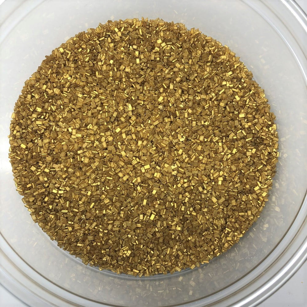 Sugar Crystalz Gold Crystals Bakery Topping Sprinkles 1 pound colored ...