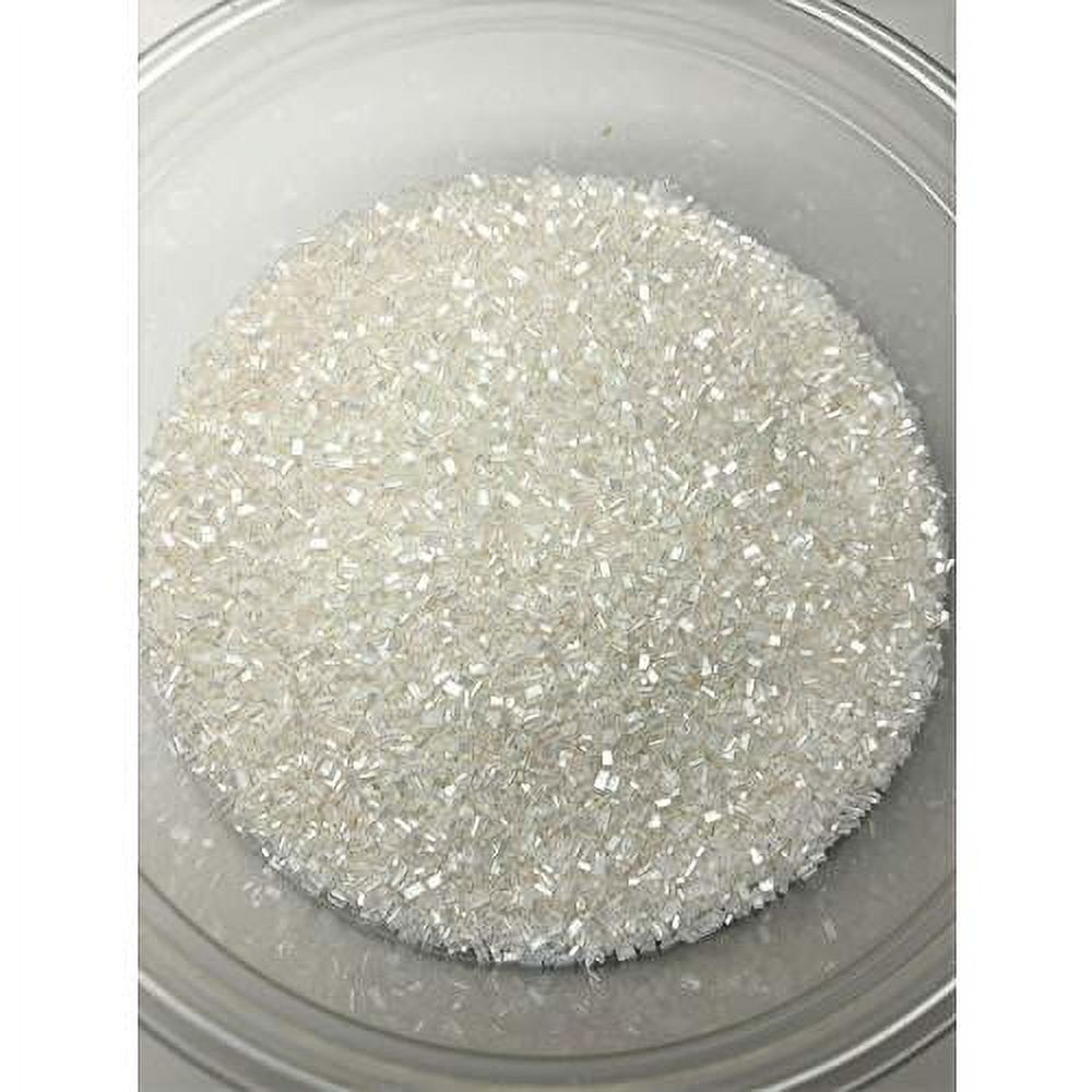 Sugar Crystalz White Crystals Bakery Topping Sprinkles 8 Ounces ...