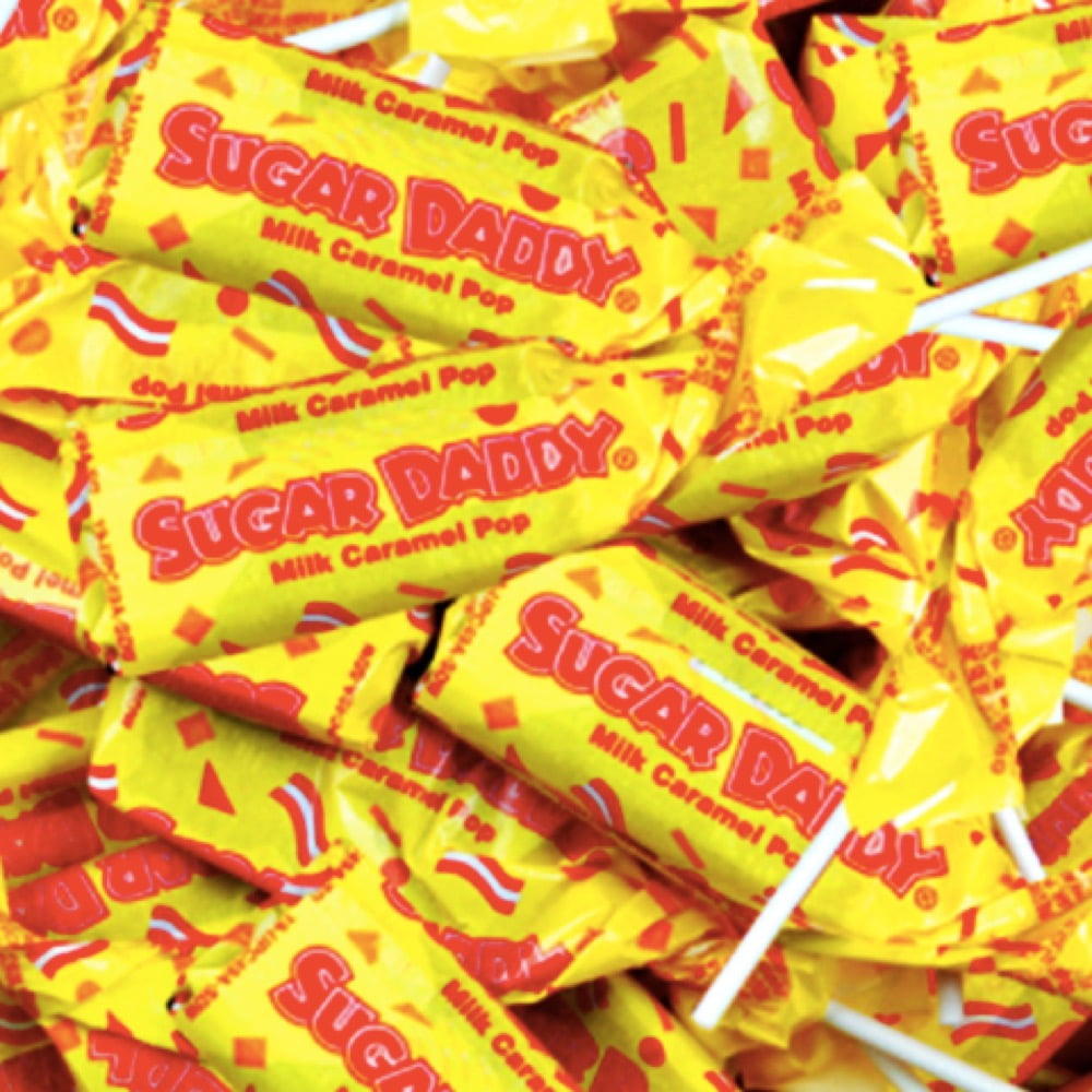 Sugar Daddy Jr Milk Caramel Pop Miniature Sucker Individually Wrapped ...