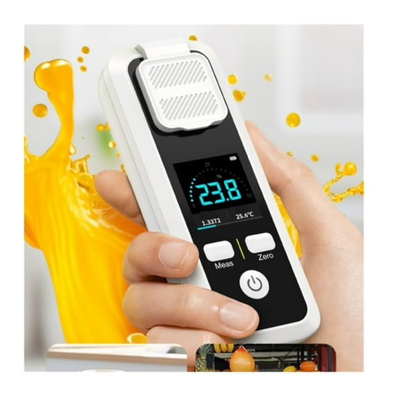 Sugar Density Content Meter Measure Fruit Juice Food Wine Beer 32%/55% Digital Refractometer ...