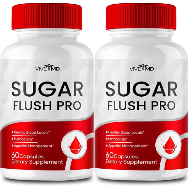 Sugar Flush Pro Capsules Advanced Blood Formula Support Supplement ...