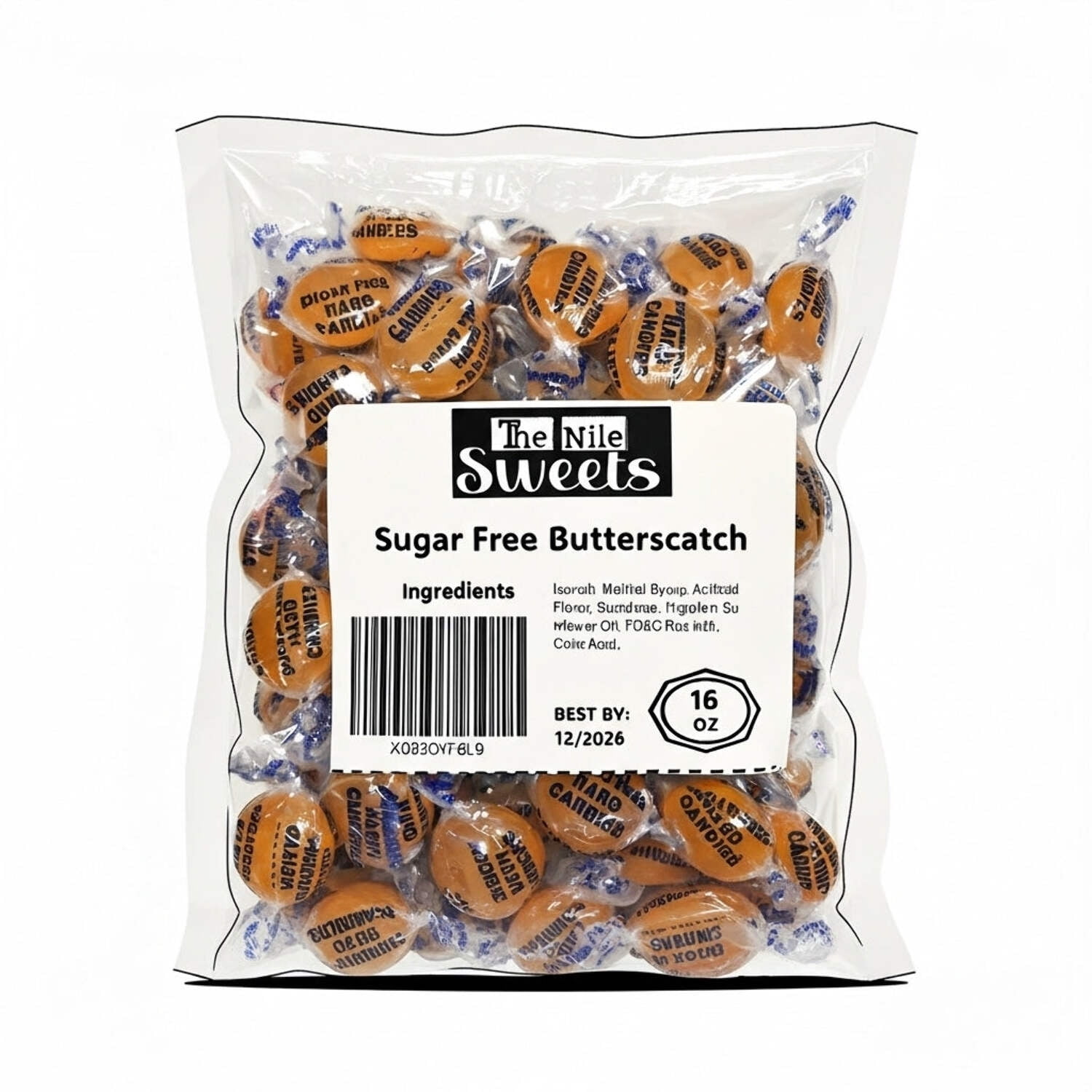 Sugar Free Butterscotch Hard Candy Buttons - 1 lb of Fresh Delicious ...