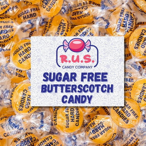 Sugar Free Butterscotch Hard Candy- MDA05 1 lb Bulk Bag - Individually ...