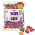 Sugar Free Gummy Bears Keto Candy - Assorted Fruit Flavors Keto Snacks ...
