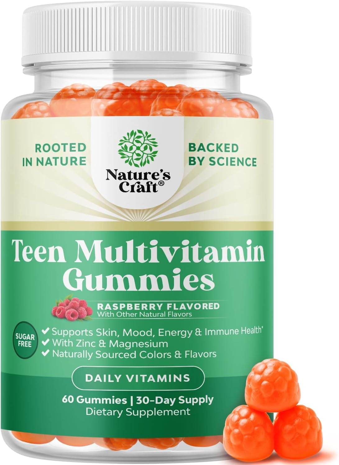 Natures Craft Teen Multivitamin Gummies for Boys & Girls 12-17 with ...