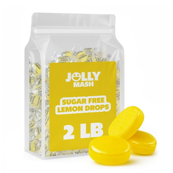 Sugar Free Lemon Drops Hard Candy | 2 LBS | Individually Wrapped Lemon ...