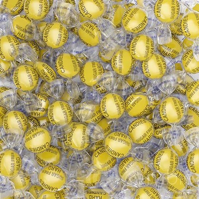 The Nile Sweets Sugar Free Lemon Drops, 1 lb Bag of Keto Friendly Hard ...