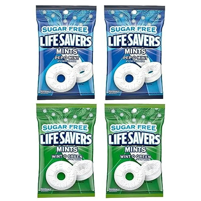 Sugar Free Life Savers Wint-O-Mint and Pep-O-Mint, Breath Mints Hard ...