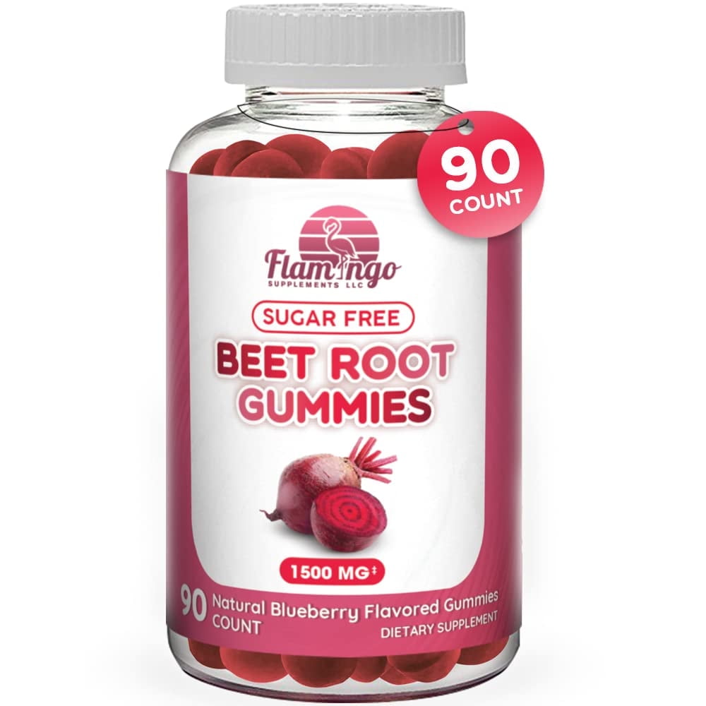 Flamingo Supplements Sugar Free Nitric Oxide Beet Root Gummies - Beet ...