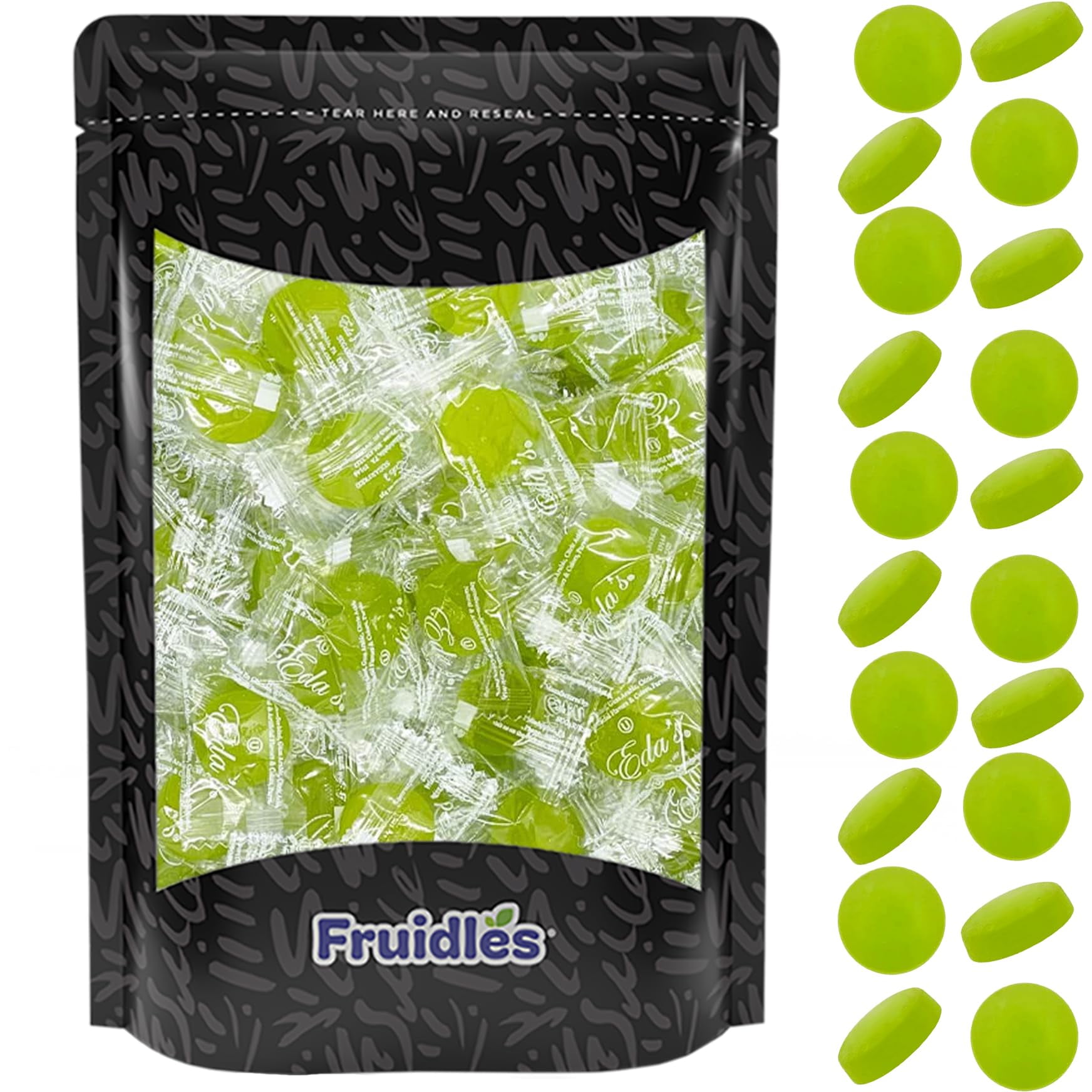 Sugar-Free Premium Hard Candy Suckers, Mini Fruit Button Candies ...