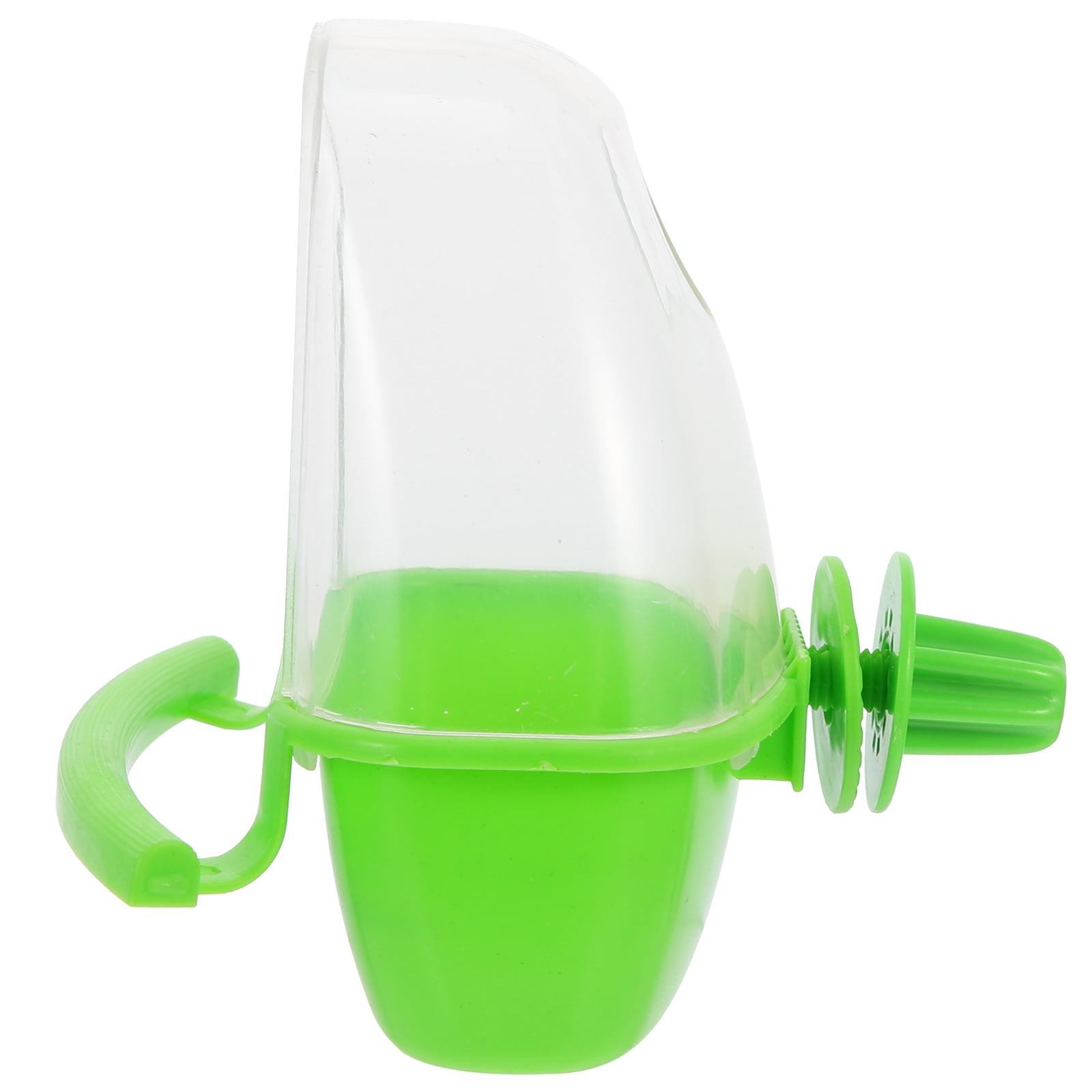 Clear Bird Food Container Splash Proof Bird Feeder Birdcage Hanging ...