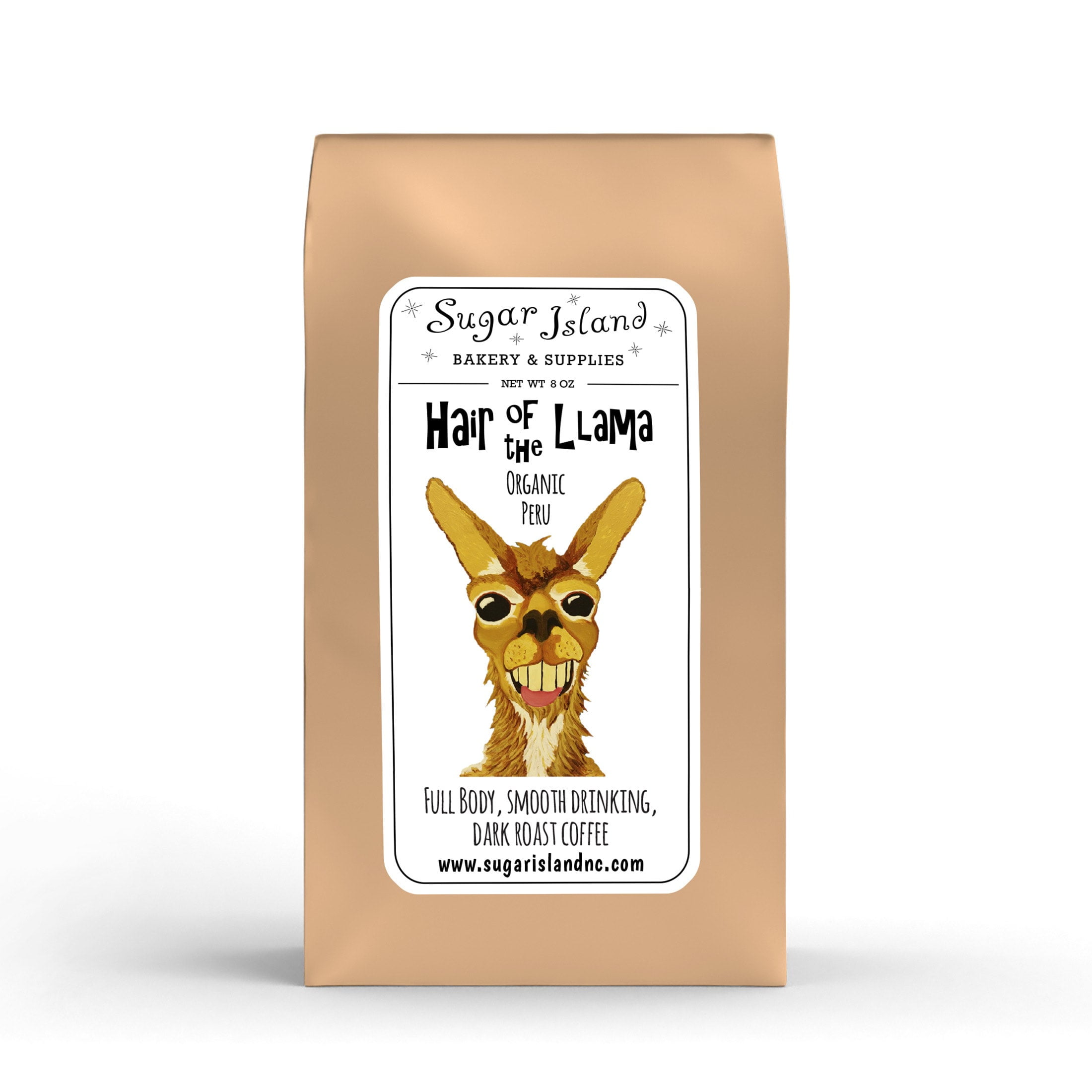 Sugar Island Hair of the Llama Organic Peru, Dark Roast, Whole Bean ...