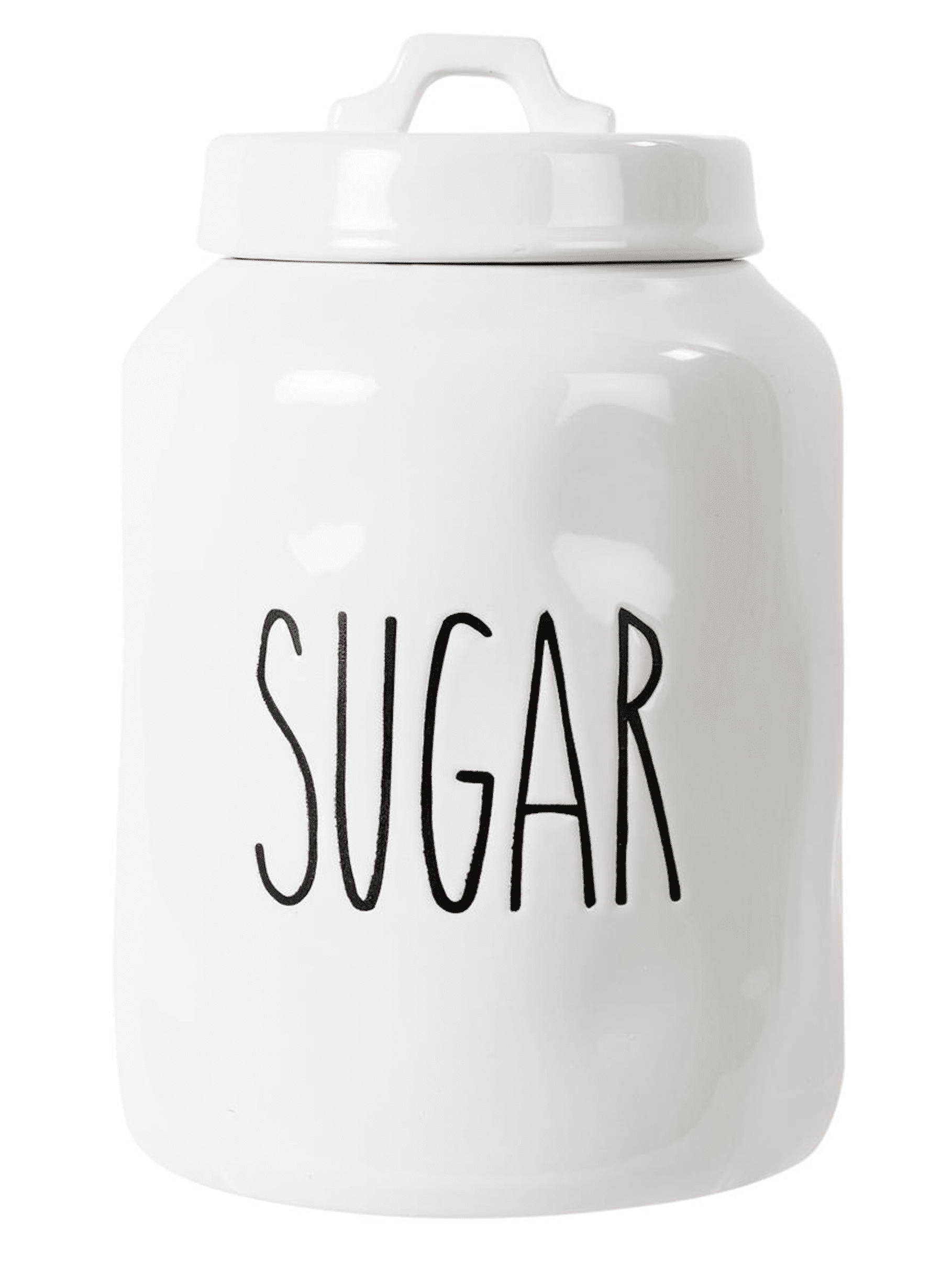 Sugar Jar White Ceramic Large Capacity Kitchen Pantry Organizer Bulk ...