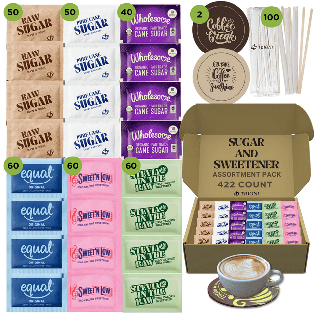 Sugar Packets and Sweetener Packets Variety Pack - 422ct - Sugar Iin ...
