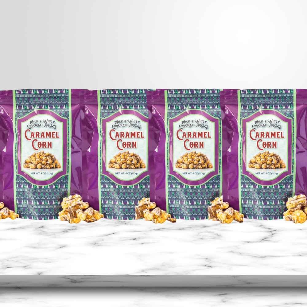 Sugar Plum Chocolates - Milk & White Chocolate Drizzle Caramel Corn - 4 ...