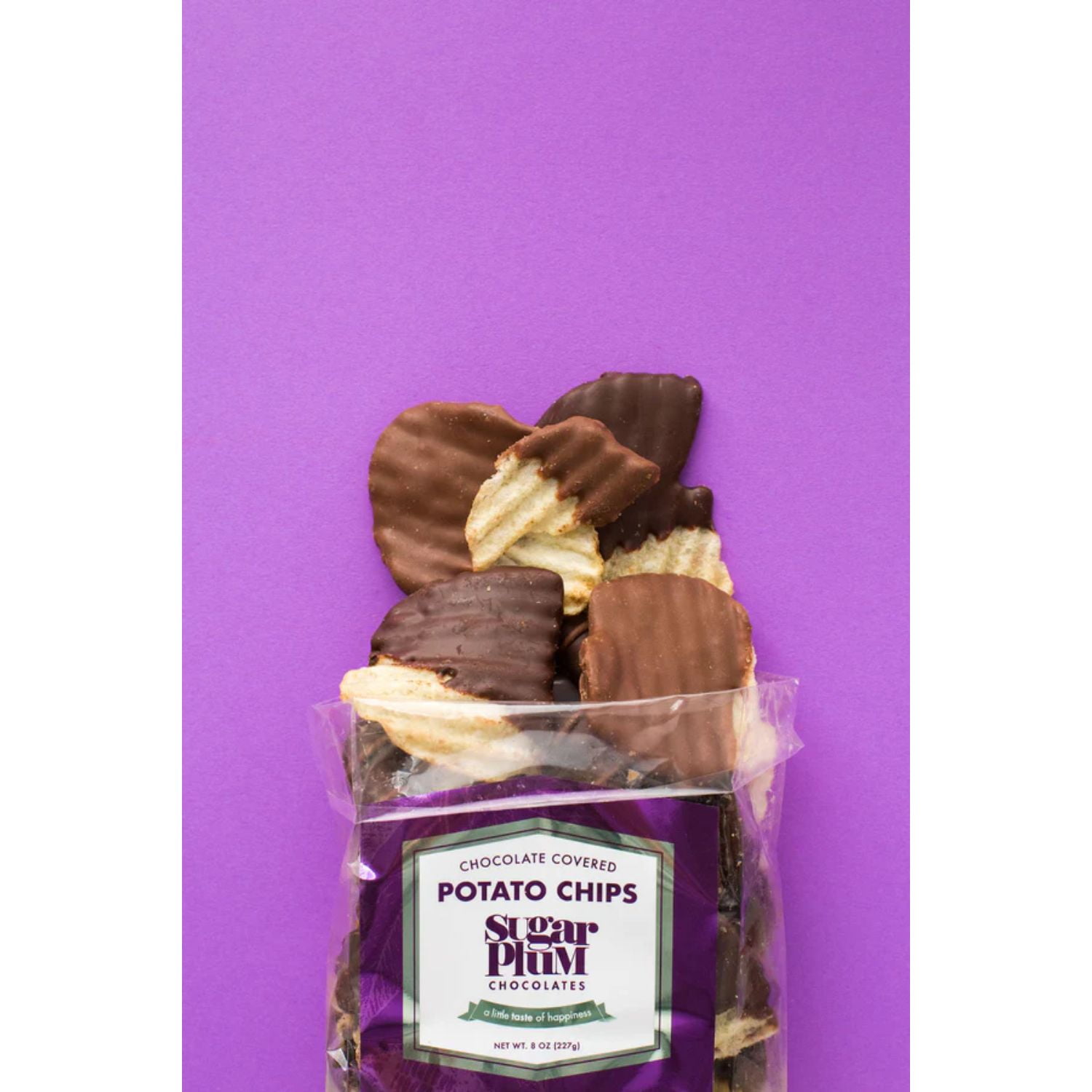 Sugar Plum Dark & Milk Chocolate Covered Potato Chips - 3 Pack - 8 oz ...