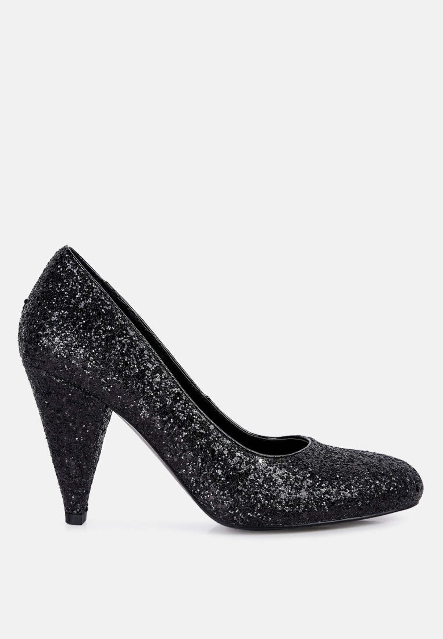 Sugar Plum Glitter Conical Heel Pumps - Walmart.com