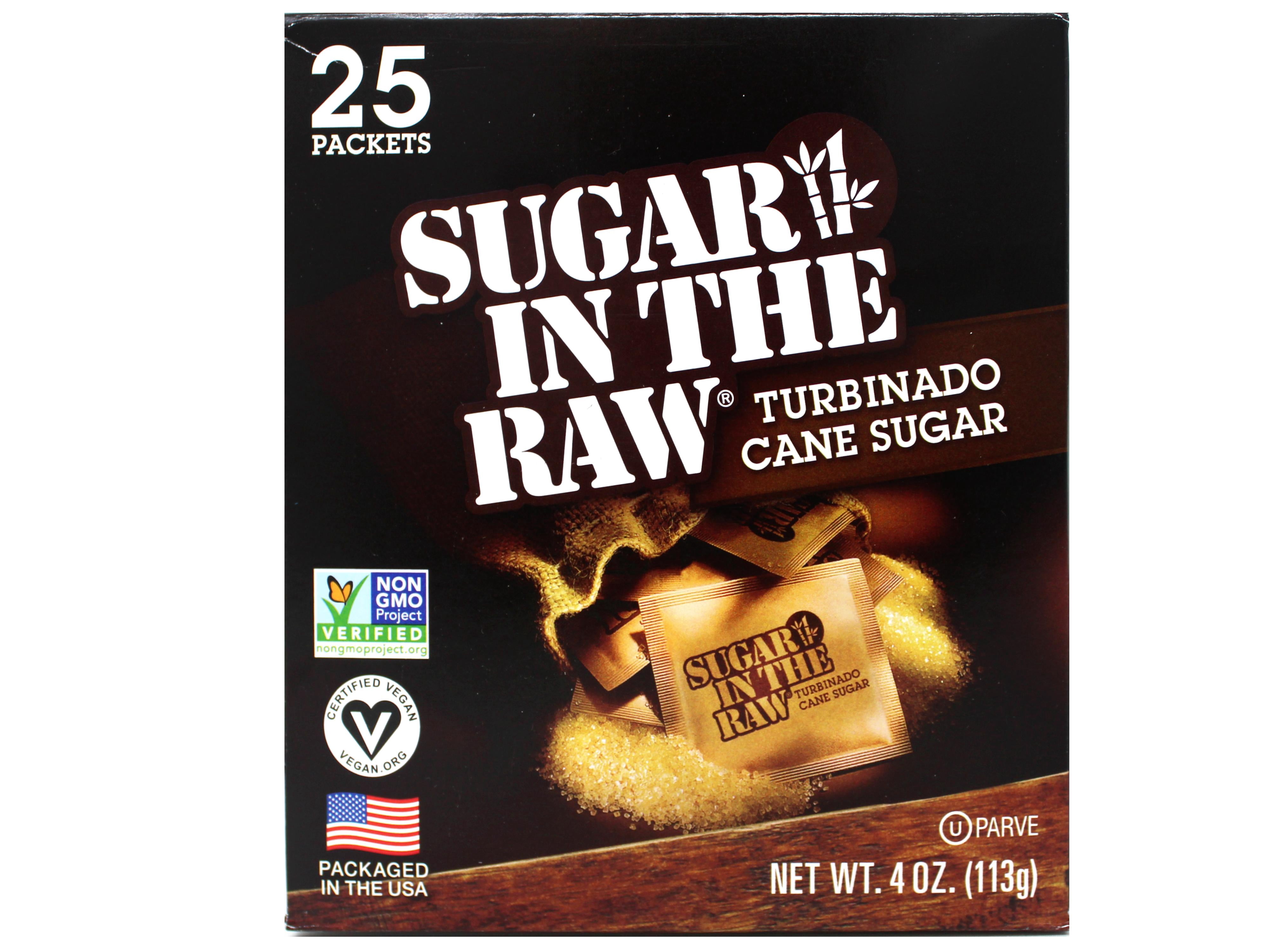 Sugar In The Raw Granulated Turbinado Cane Sugar On The Go Packets ...