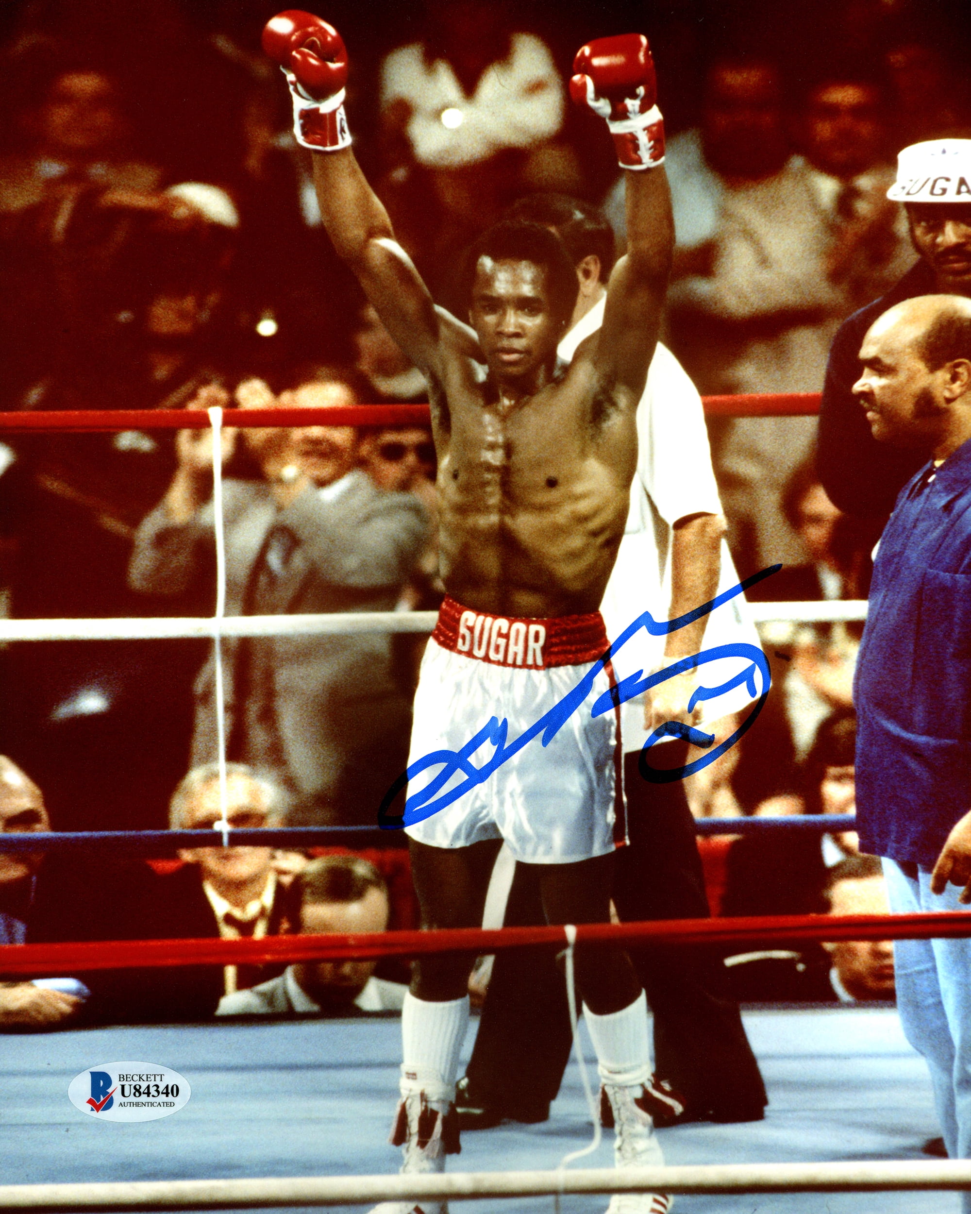 Sugar Ray Leonard Autographed 8x10 Photo Beckett BAS 178121 - Walmart.com