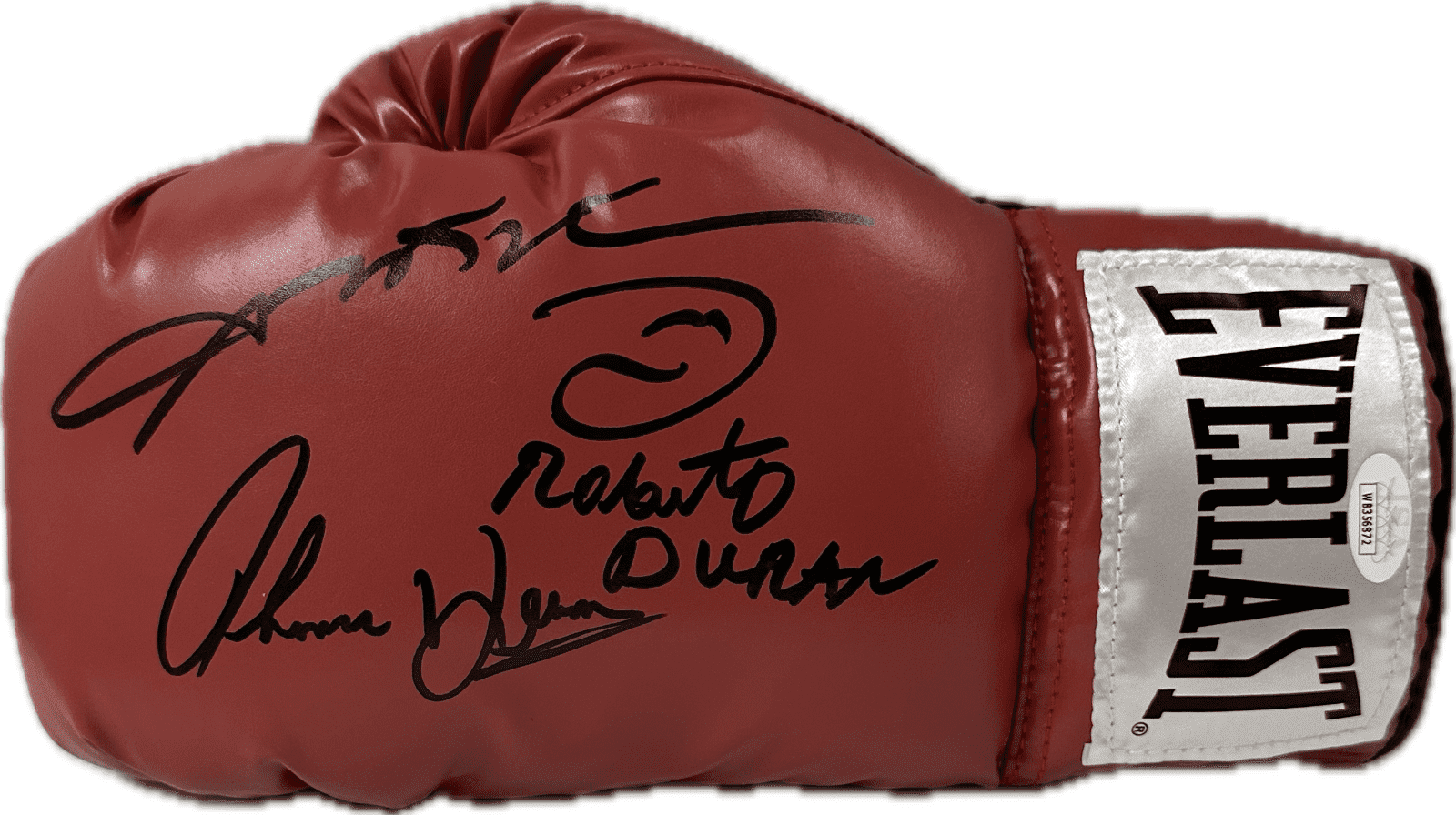 Sugar Ray Leonard Roberto Duran Thomas Hearns Signed Red Left Boxing ...