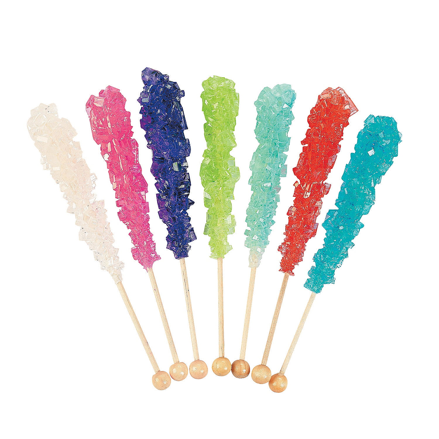 Sugar Rock Crystal Candy Sticks - Gluten-Free Edibles - 12 Pieces ...