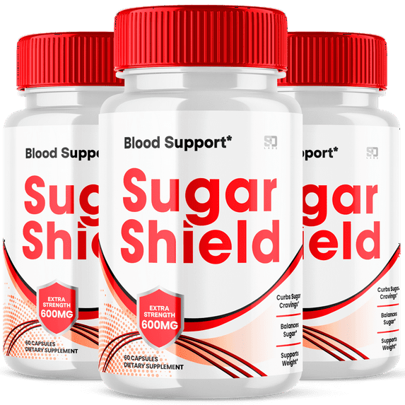 Sugar Shield Maximum Strength Blood Support Supplement 3 Pack 180 ...
