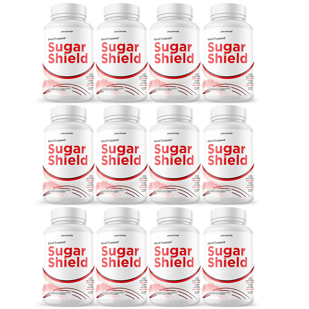 Sugar Shield - Sugar Support Dietary Supplement 60 Capsules (12 Pack ...