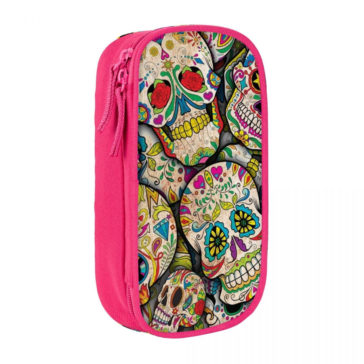 Sugar Skull Collage Pencil Case Halloween Day Of The Dead Pencil Pouch ...