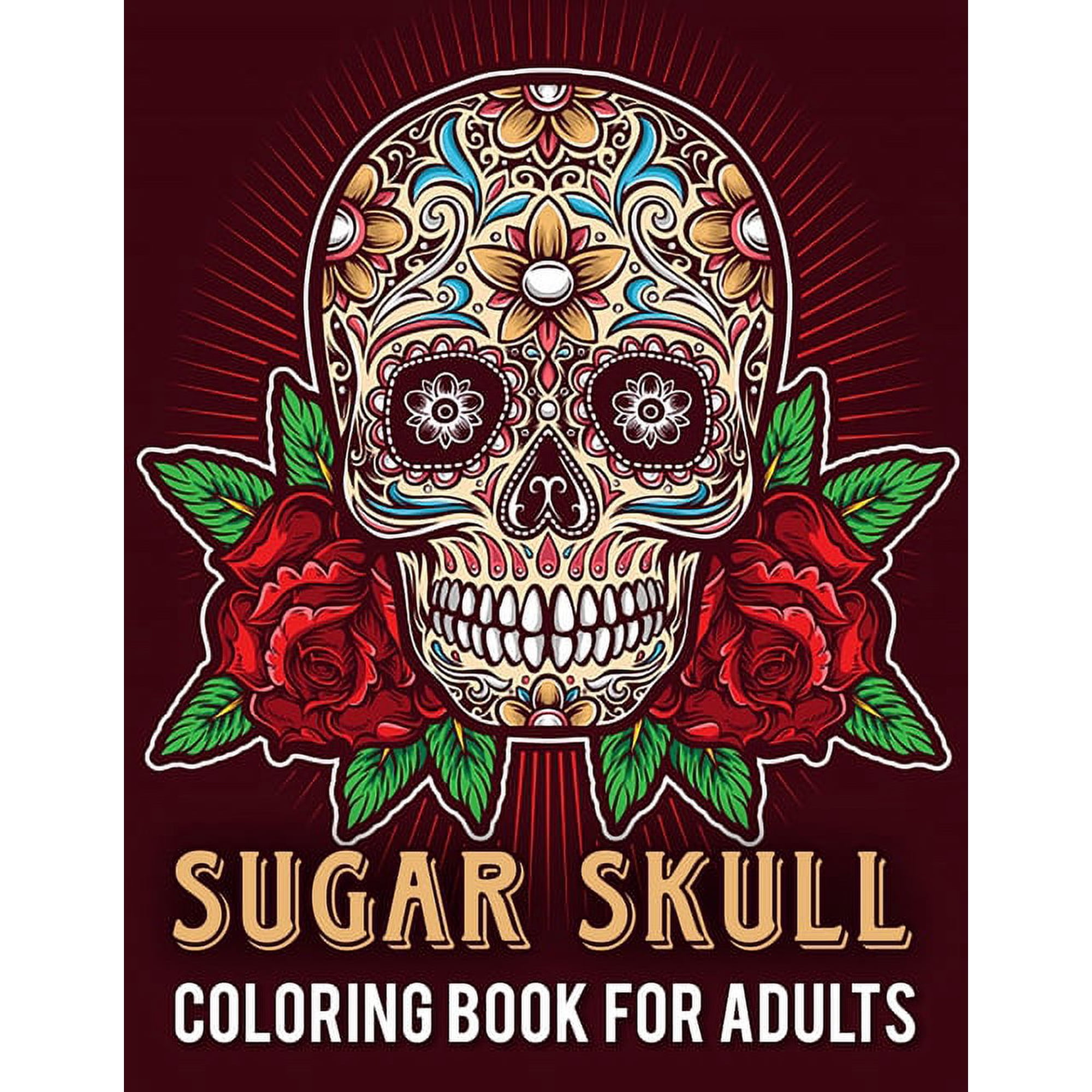 Dia De Los Muertos Skull Easy Coloring Pages