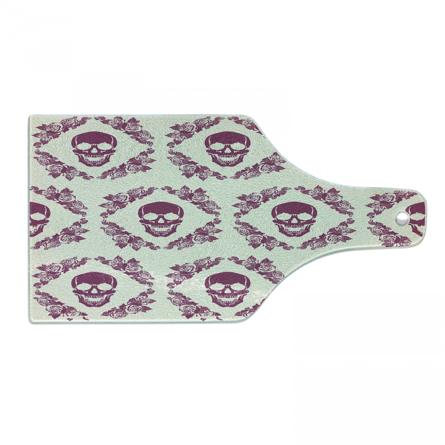 Sugar Skull Cutting Board, Monochrome Style Calavera Inspired Surround ...